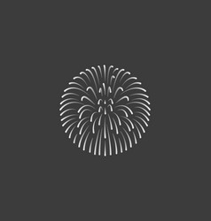 Abstract firework explosion logo design template Vector Image