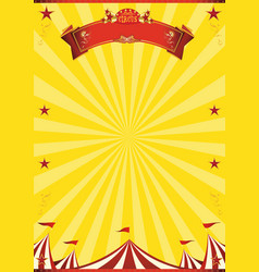 Yellow circus background Royalty Free Vector Image