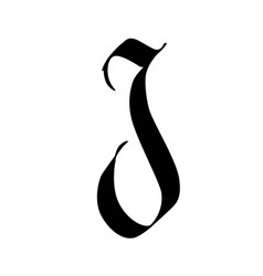 Gothic Alphabet J Vector Images (52)