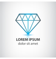 Purple diamond icon logo isolated Fashion Vector Image