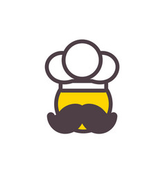 Chef time logo icon design Royalty Free Vector Image
