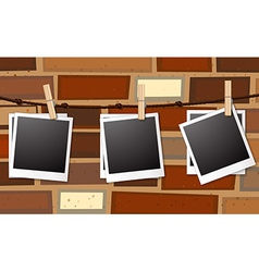 Cartoon photo picture creative wall frames Vector Image