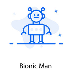 Bionic man Royalty Free Vector Image - VectorStock