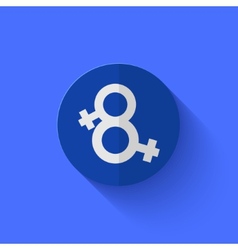 Number 8 eight font logo blue icon Royalty Free Vector Image