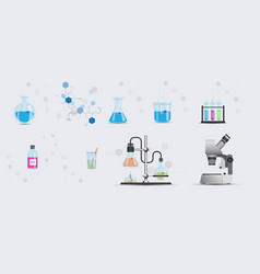 Science lab background Royalty Free Vector Image