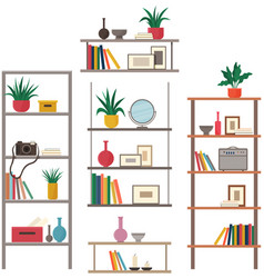 Wooden racks Royalty Free Vector Image - VectorStock