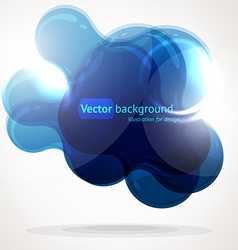 Blue blob background Royalty Free Vector Image