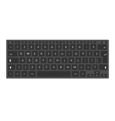 Black computer keyboards Royalty Free Vector Image