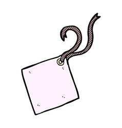 Comic cartoon gift tag Royalty Free Vector Image