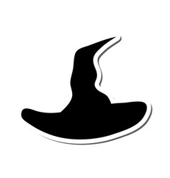 Witch hat sticker Royalty Free Vector Image - VectorStock
