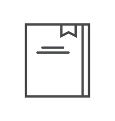 Book icon set in thin line style Royalty Free Vector Image