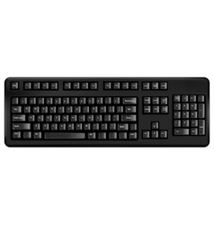 Black computer keyboards Royalty Free Vector Image