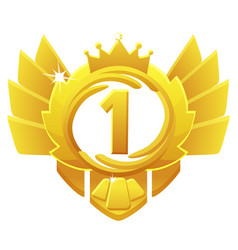 Royal golden crowns for kings or game ui Vector Image