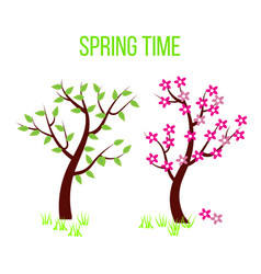 Abstract spring time tree Royalty Free Vector Image