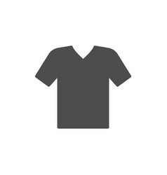V-neck t-shirt line icon Royalty Free Vector Image