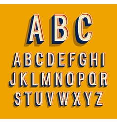 Retro alphabet Royalty Free Vector Image - VectorStock
