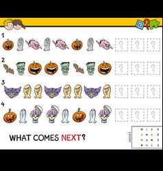 Complete pattern educational game for kids Vector Image