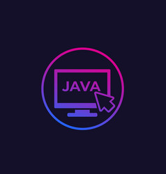 C programming language with script sample Vector Image