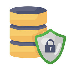Secure database Royalty Free Vector Image - VectorStock