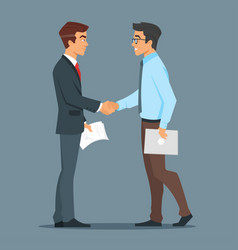 Good business deal st of posters with two women Vector Image