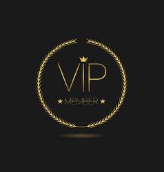 Vip membership card certificate template Vector Image