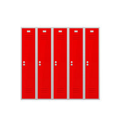 School lockers three rows colorful Royalty Free Vector Image