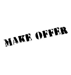 Make an offer rubber stamp Royalty Free Vector Image