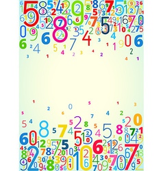 Background design with two kids learning math Vector Image