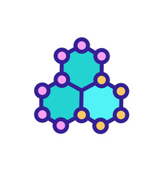 Chemical composition icon Royalty Free Vector Image