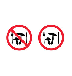 Inedible not for human consumption stop poisonous Vector Image