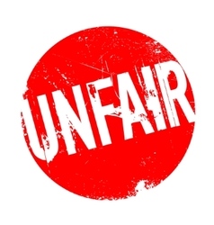Unfair rubber stamp Royalty Free Vector Image - VectorStock