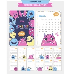 Kid weekly planner children cute calendar weeks Vector Image