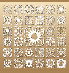 Arabic geometric panel Royalty Free Vector Image