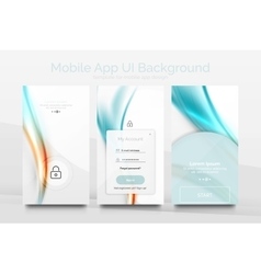 Mobile background ui Royalty Free Vector Image