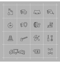 Auto icons set Royalty Free Vector Image - VectorStock