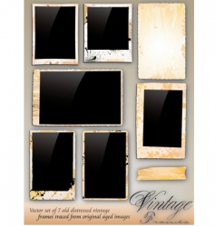 Vintage photo frames Royalty Free Vector Image
