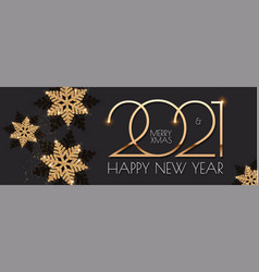 Happy new 2021 year elegant holiday design Vector Image