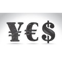 Golden dollar sign Royalty Free Vector Image - VectorStock