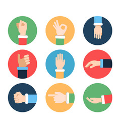 Hands doodles expression gestures human hands Vector Image