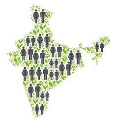 India map population people Royalty Free Vector Image