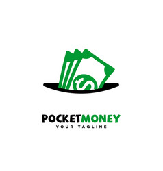 Sticker green bank bag with dollar sign Royalty Free Vector