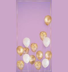 Bright holiday balloons isolated Royalty Free Vector Image