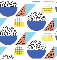 Memphis retro 80s seamless pattern Royalty Free Vector Image
