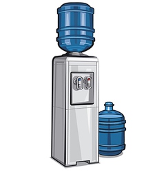 Icons for water cooler appliance pattern Vector Image