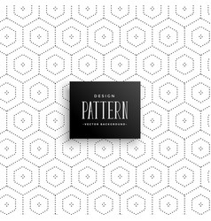 Minimal subtle hexagonal dots pattern background Vector Image