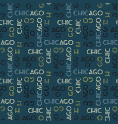 Chicago pattern seamless design Royalty Free Vector Image