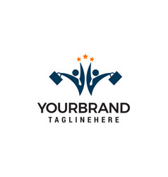 Two star 2star logo Royalty Free Vector Image - VectorStock