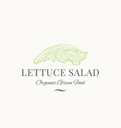 Logo for lettuce Royalty Free Vector Image - VectorStock