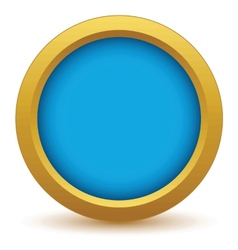 Gold empty logo Royalty Free Vector Image - VectorStock