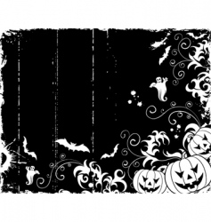 Halloween silhouette frame Royalty Free Vector Image